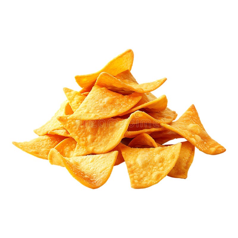 Spicy Triangular Chips on Transparent Background - Ai Generated Stock ...