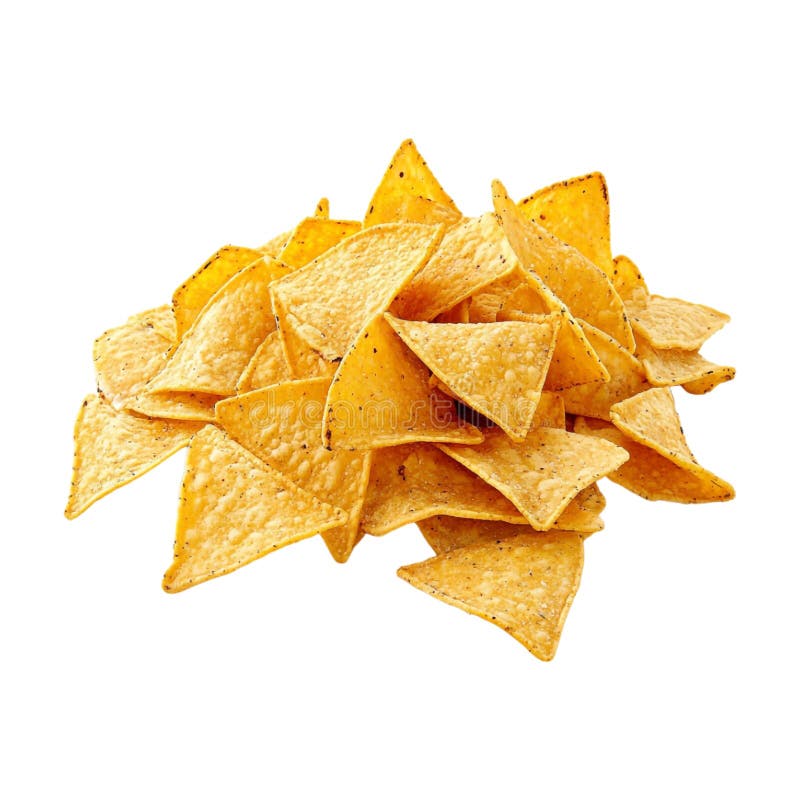 Spicy Triangular Chips on Transparent Background - Ai Generated Stock ...