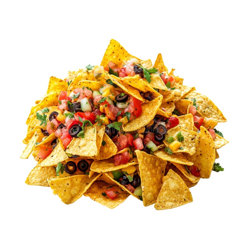 Spicy Triangular Chips on Transparent Background - Ai Generated Stock ...