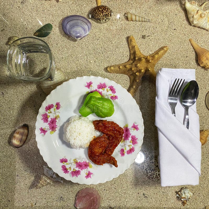 Eating Fancy at Home stock image. Image of rice, wings - 201977649