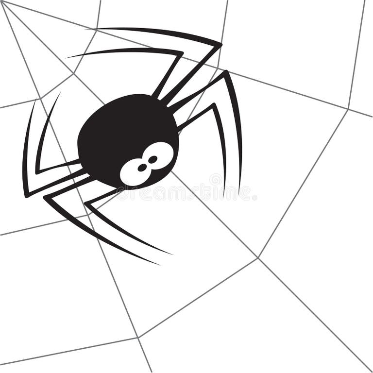 Hanging Spider String Stock Illustrations – 319 Hanging Spider String ...
