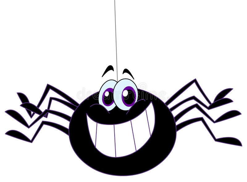 Cartoon Spider Clip Art stock illustration. Illustration of elements ...