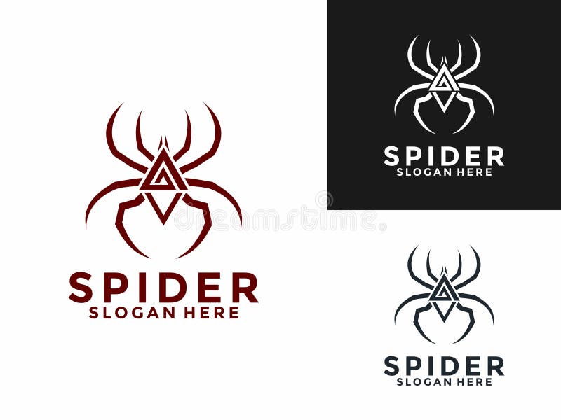 Spider AV Logo Design Vector, Initial Identity Letter AV with Spider ...