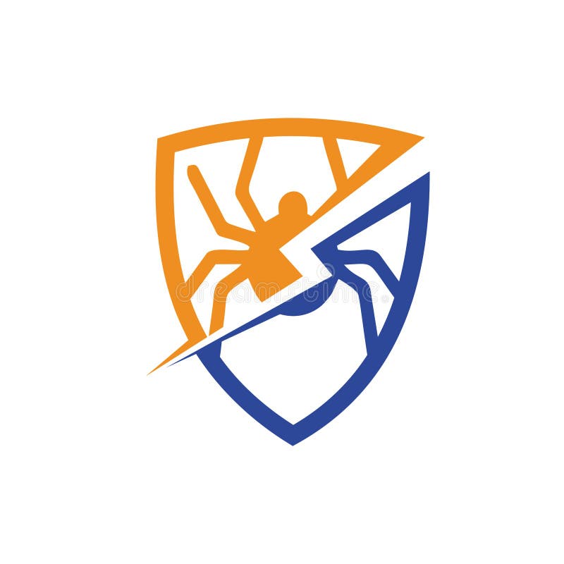 Spider Bug Pest Control Sign Logo Stock Vector - Illustration of ...