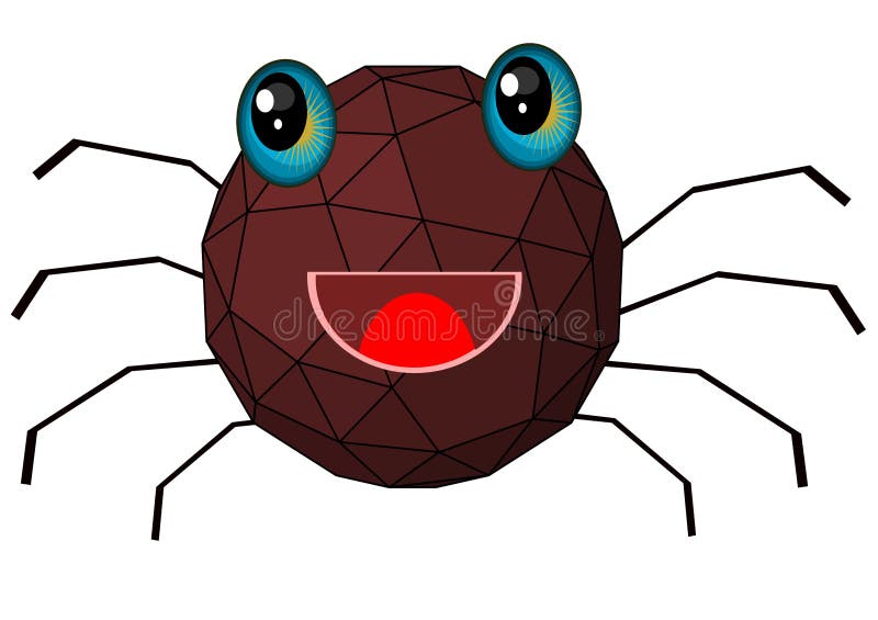 Spider cartoon stock vector. Illustration of education - 52543139