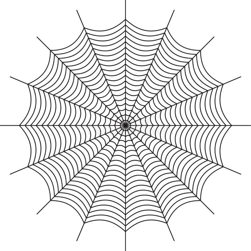 Spider Cobweb. Halloween Design Element Stock Vector - Illustration of ...