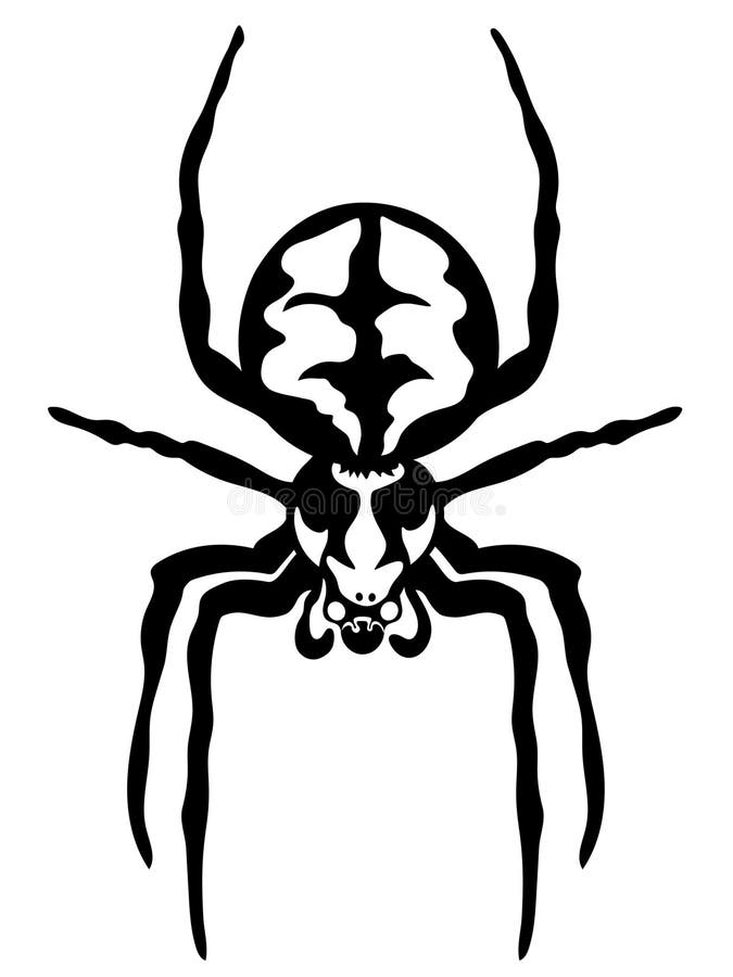 Spider Cross Black Silhouette Style Vector Image Stock Vector ... Spider Cross Black Silhouette Style Vector Image Stock Vector ...