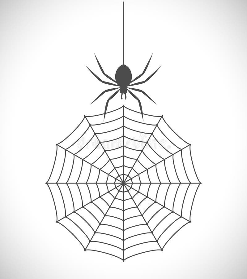 Spider net icon stock vector. Illustration of design - 201102720