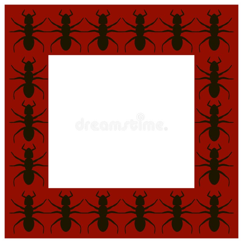 Spider frame stock vector. Illustration of frame, white - 64132213