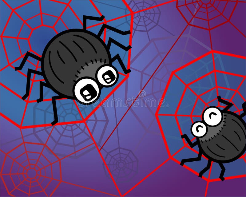 Spider funny stock illustration. Illustration of eight - 27890269
