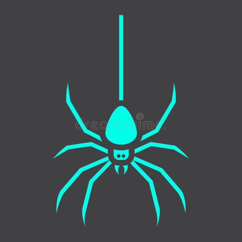 Spider Glyph Icon, Halloween And Scary, Danger Stock Vector ... Spider Glyph Icon, Halloween And Scary, Danger Stock Vector ...