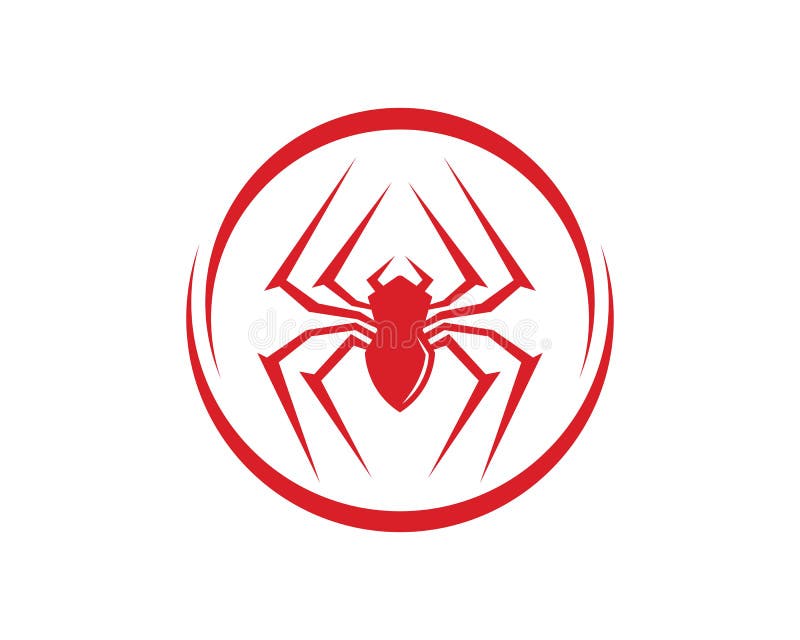 Spider icon logo vector stock vector. Illustration of animal - 148027903