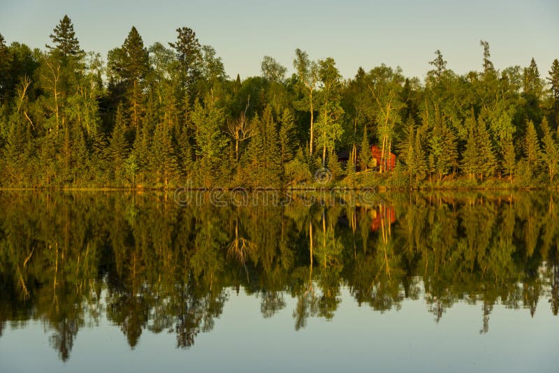 Spider Lake Shoreline stock image. Image of country - 152245377