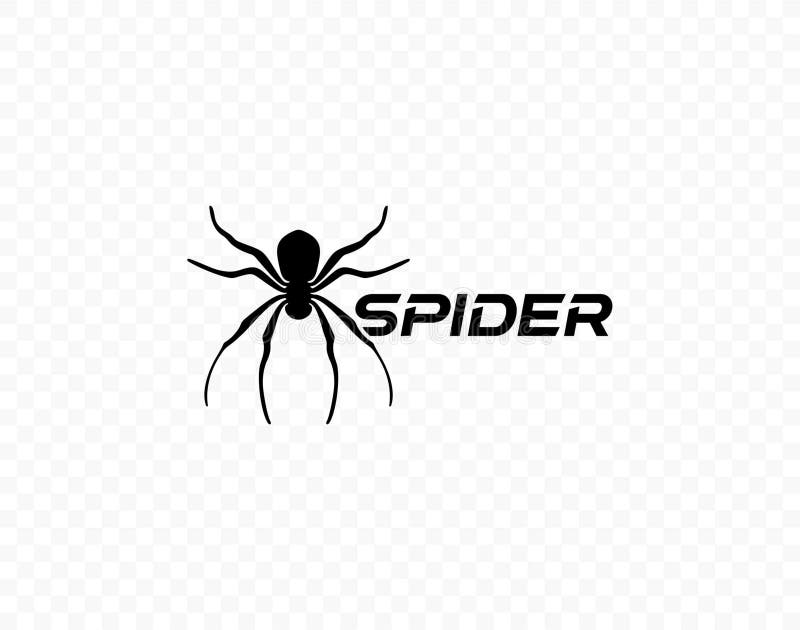 Spider Logo Design. Spider Sits on the Web Vector Design Stock Vector ...