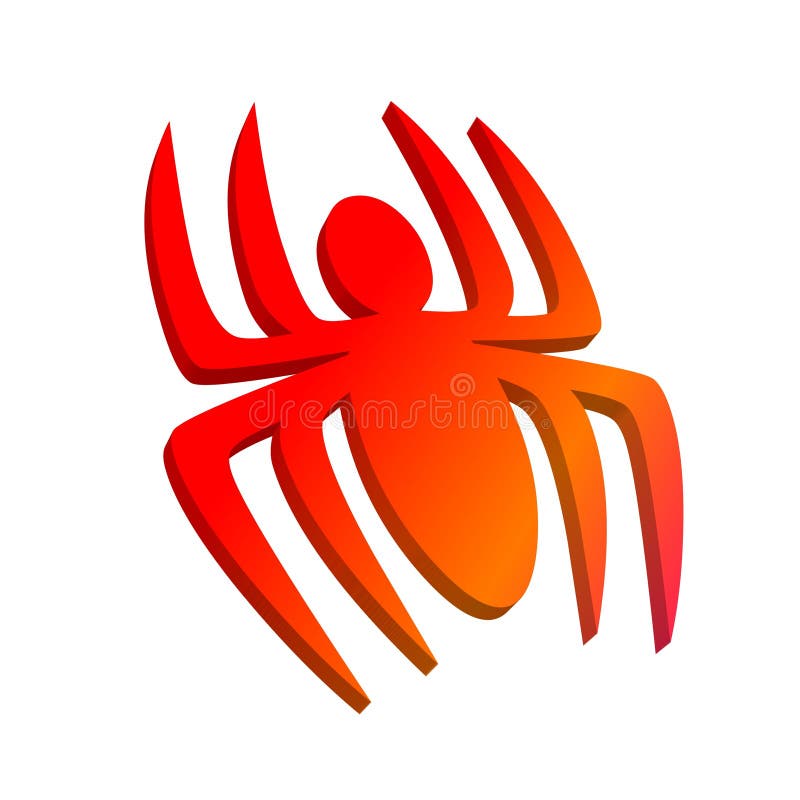 Spider Logo Vector Illustration Stock Vector - Illustration of symbol ...