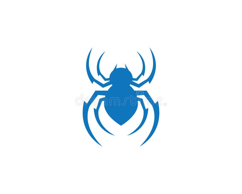 Spider symbol illustration stock vector. Illustration of icon - 126770168