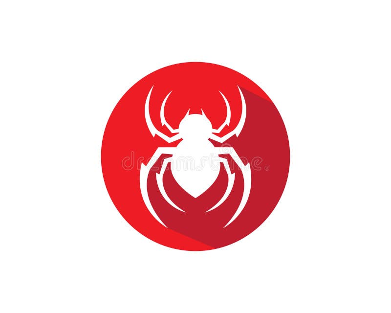 Spider symbol illustration stock vector. Illustration of vector - 126770256