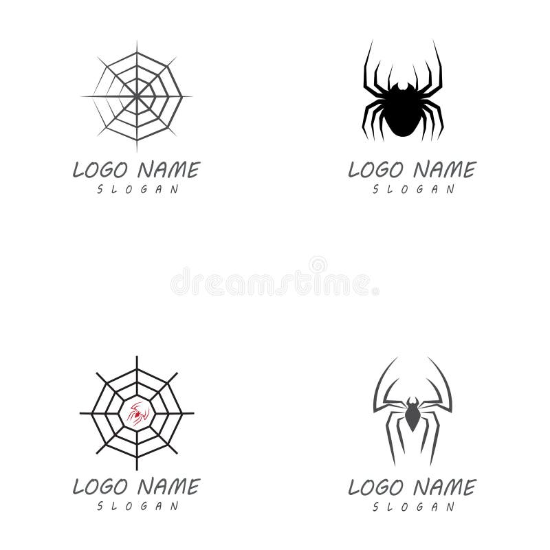 Spider Logo Template Vector Symbol Design Stock Vector - Illustration ...