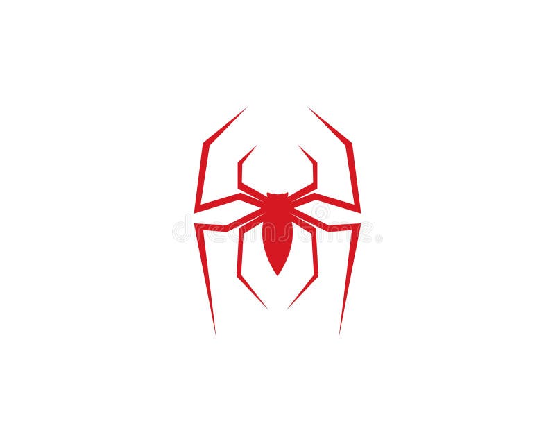 Spider Logo in Grunge Style. Stock Vector - Illustration of decoration ...