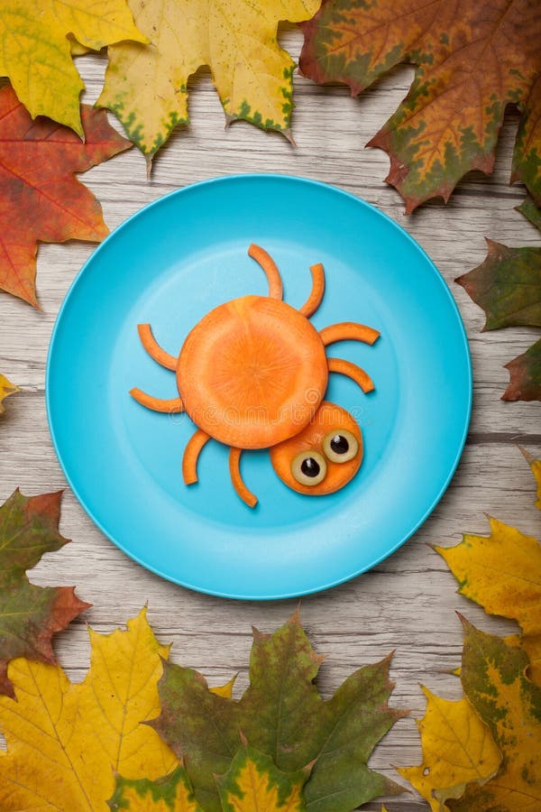 Spider, Made from Fruits and Vegetables Stock Photo - Image of ...