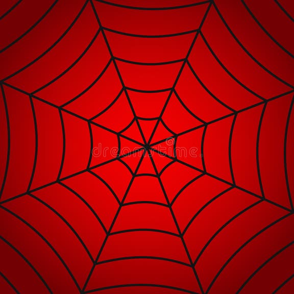 Spider Man. Spiderman Background. Red Background with Black Spiderweb ...