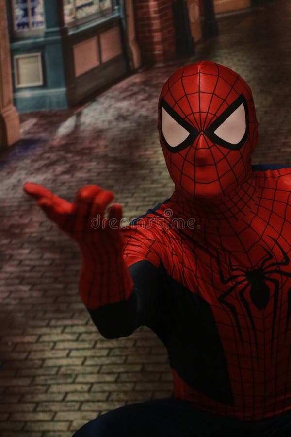 Spider-Man Spinning His Web Editorial Photography - Image of super ...