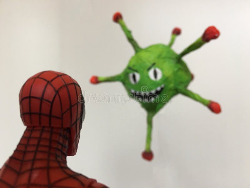 Spider-Man VS the virus editorial photography. Image of collection ...