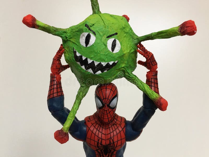 Spider-Man VS the virus editorial stock photo. Image of coronavirus ...