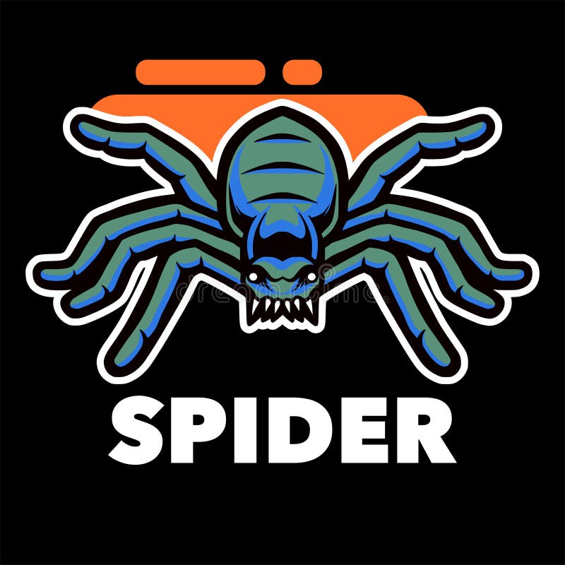 Spider mascot stock vector. Illustration of logo, emblem - 273083645