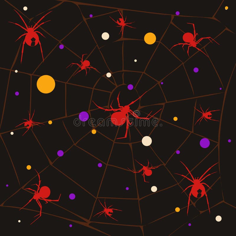 Spider pattern stock vector. Illustration of holiday - 11432946