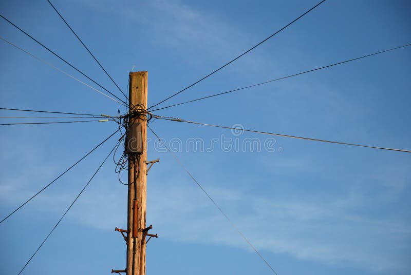 Old telegraph poles stock image. Image of pole, telephony - 8341707