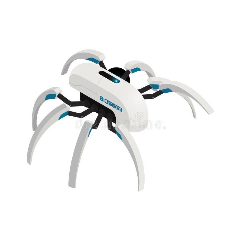 Spider Robot Icon stock vector. Illustration of science - 275802434