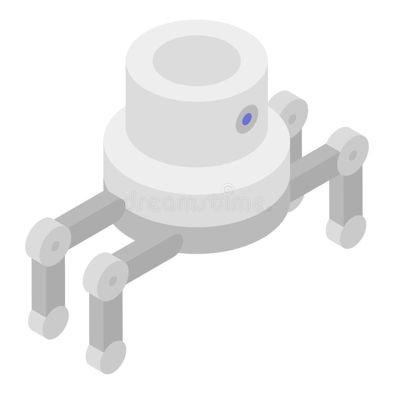 Spider Robot Icon, Isometric Style Stock Vector - Illustration of ...