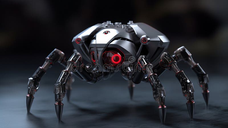 Spider Mech Robotic Technology Stock Illustration - Illustration of ...