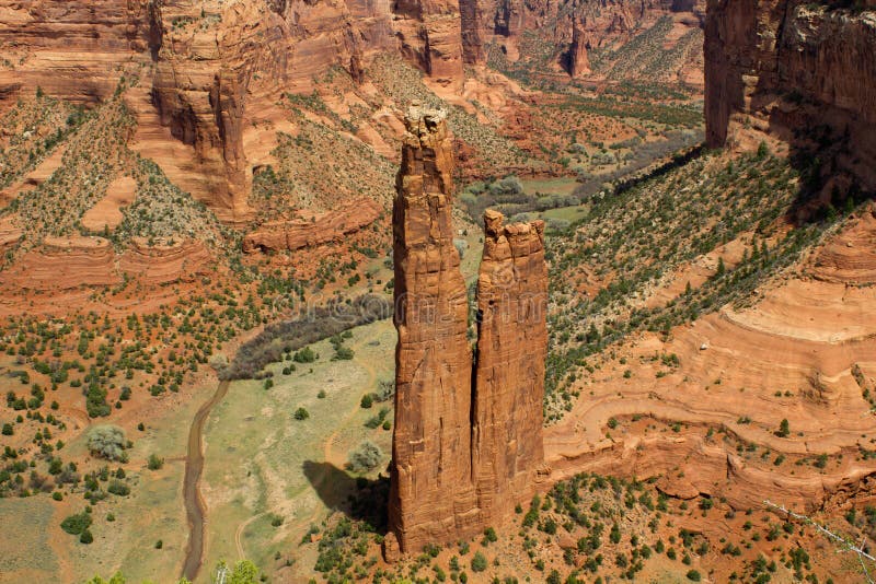 Spider Rock stock image. Image of river, spider, navajo - 24483627