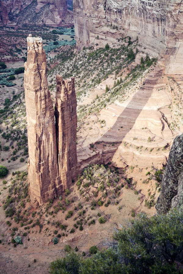 Spider Rock stock photo. Image of chelly, sunset, susnet - 24597704