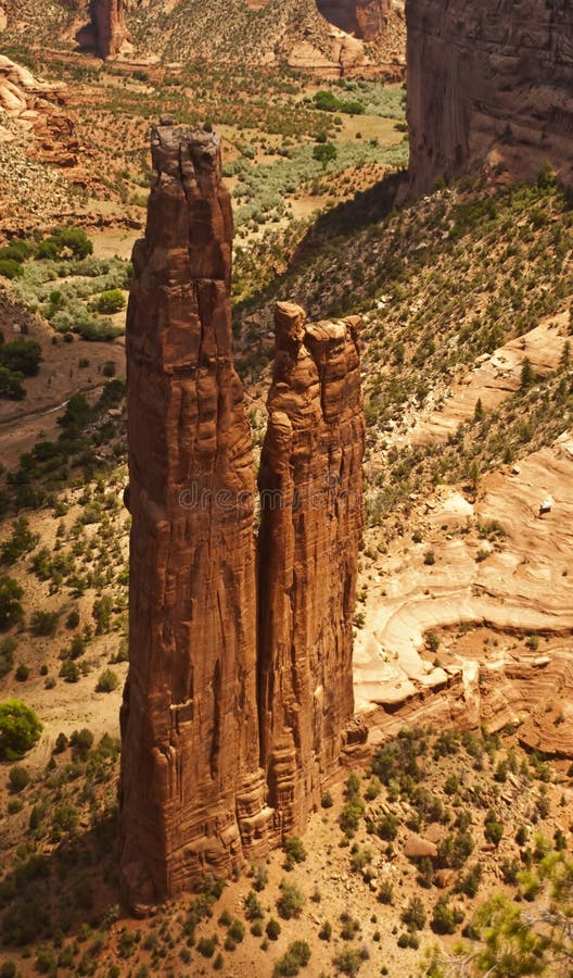 Spider Rock at Canyon De Chelly Stock Photo - Image of spider, national ...