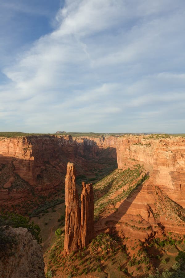 Spider Rock Panorama stock photo. Image of archaeological - 59693668
