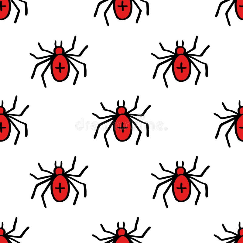 Spider Doodle Icon, Traditional Tattoo Illustration Stock Illustration ...