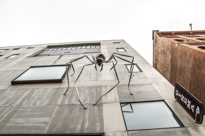 Spider on the Side of a Building Editorial Image - Image of isolated ...