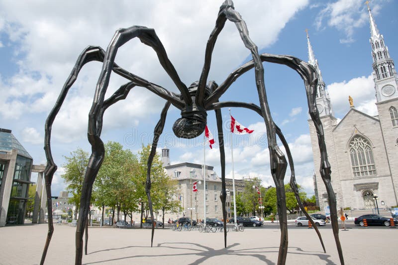 Spider Statue - Ottawa - Canada Editorial Photo - Image of church ...
