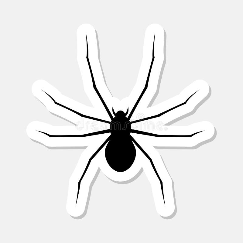 Spider sticker stock vector. Illustration of design, interface - 83526738