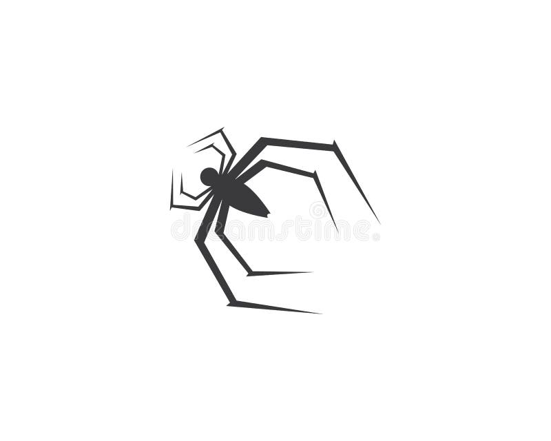 Spider Symbol Vector Icon Illustration Stock Vector - Illustration of ...
