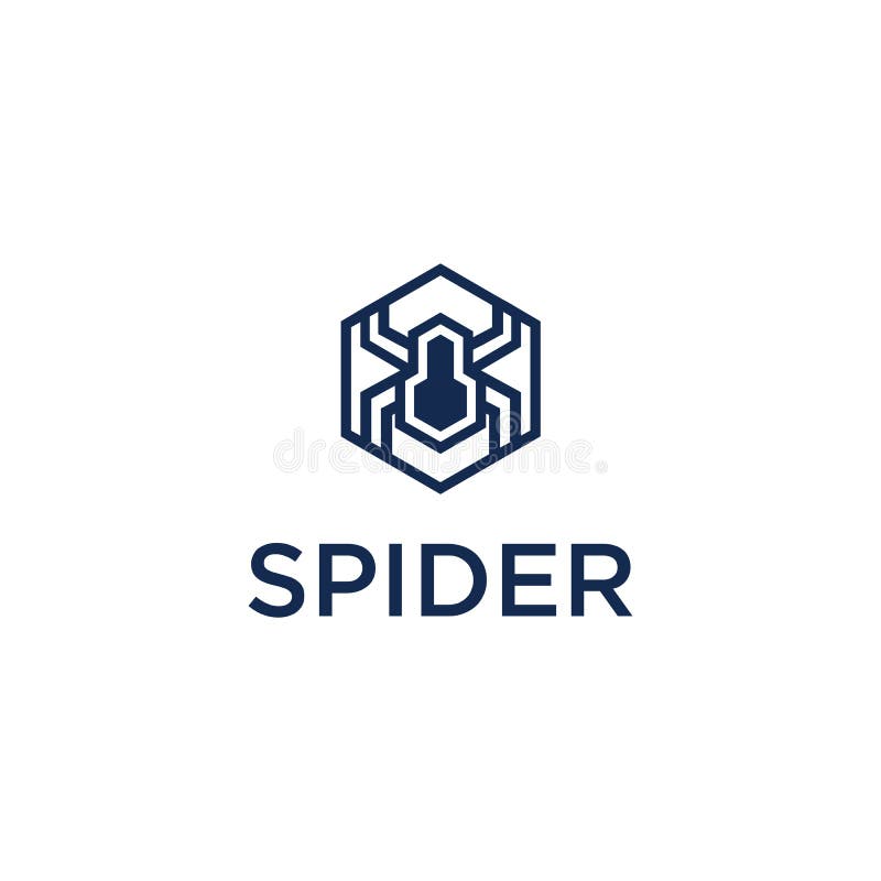 Spider tech logos stock vector. Illustration of sign - 175352770