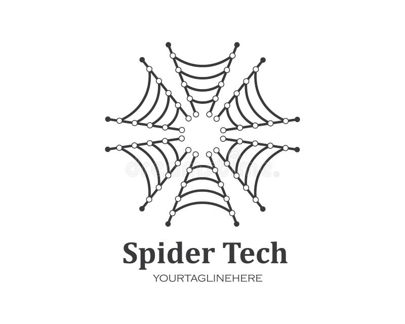 Spider Technology Logo Vector Icon Illustration Stock Vector ...