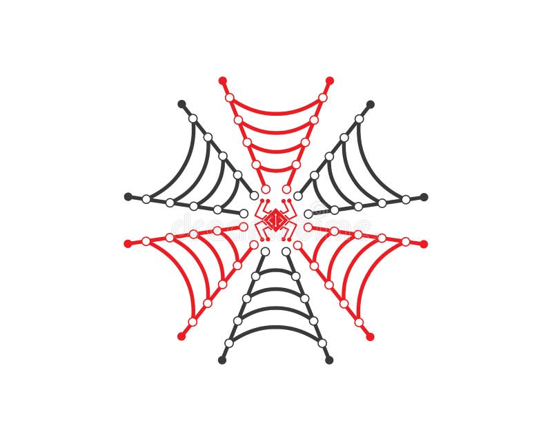 Spider Technology Logo Vector Icon Illustration Stock Vector ...