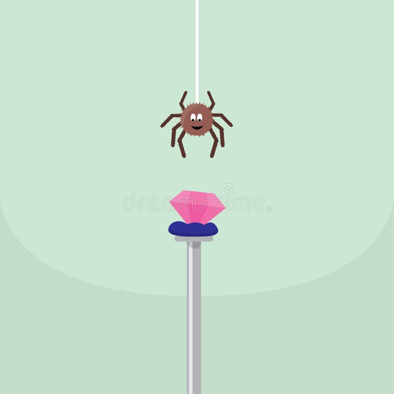 Spider thief stock vector. Illustration of robber, hang - 29009508