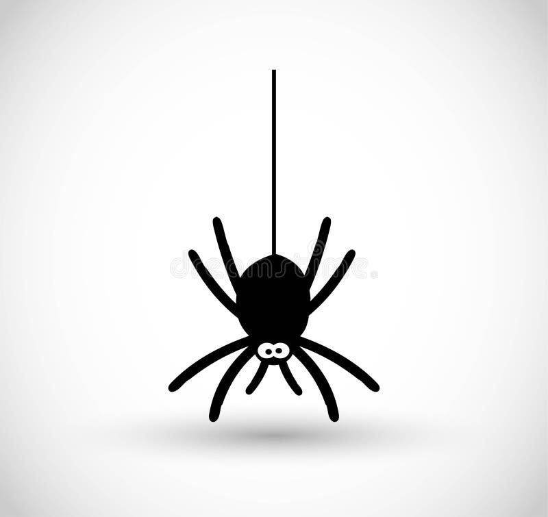 Spider vector icon stock vector. Illustration of cartoon - 127402026