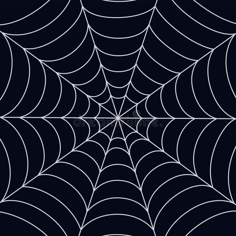 Spider Web Background for Halloween. Halloween Dark Symmetrical ...