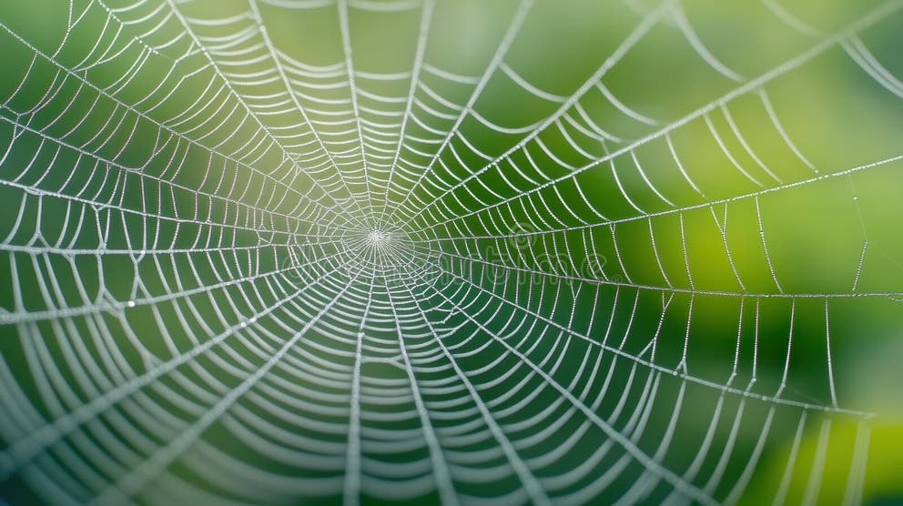 A Spider Web with a Bunch of Spiders in it, AI Stock Image - Image of ...